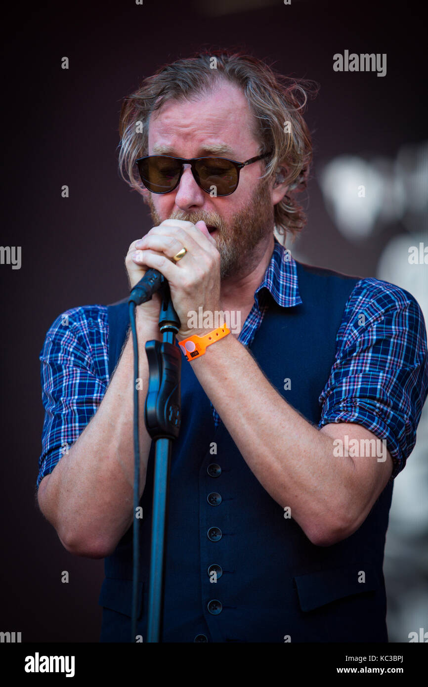 The American indie rock band The National performs a live concert at ...