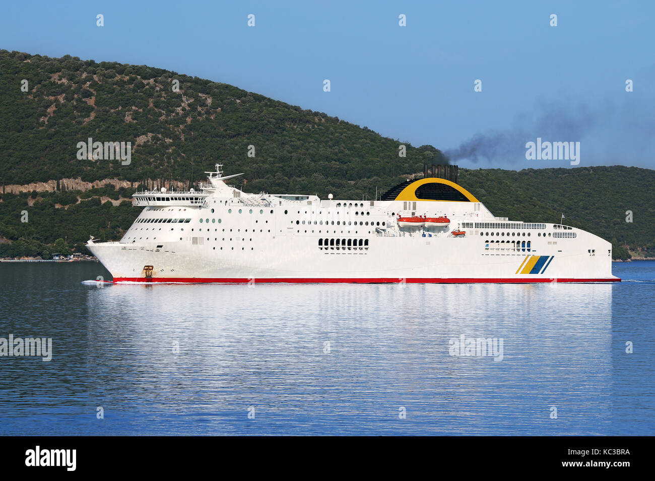 ferry boat Ionian sea Greece Stock Photo - Alamy