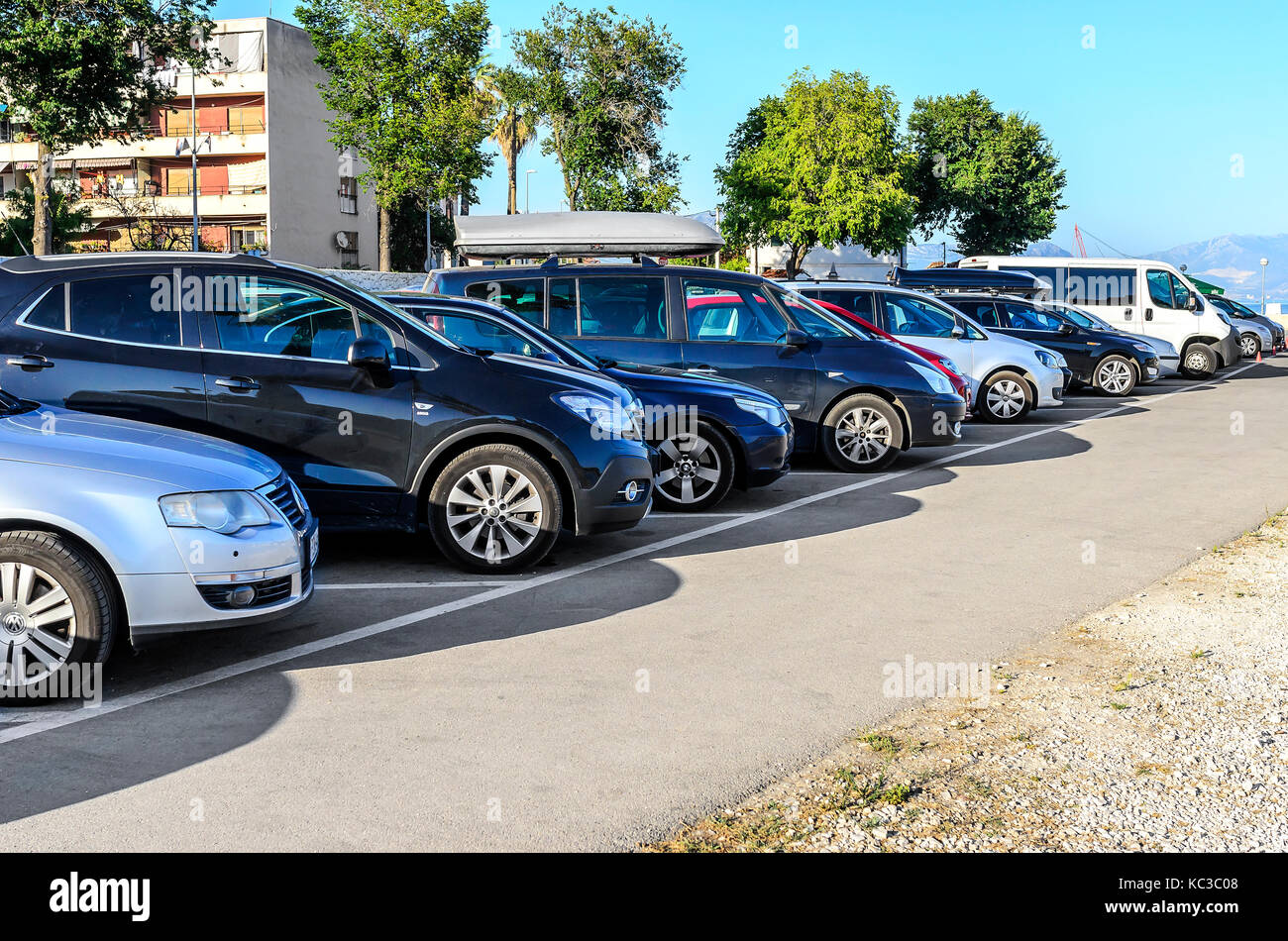 Public parking in the city of Split, Croatia Stock Photo - Alamy