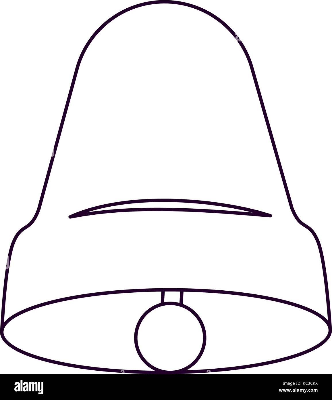 bell front view silhouette on white background Stock Vector Image & Art ...