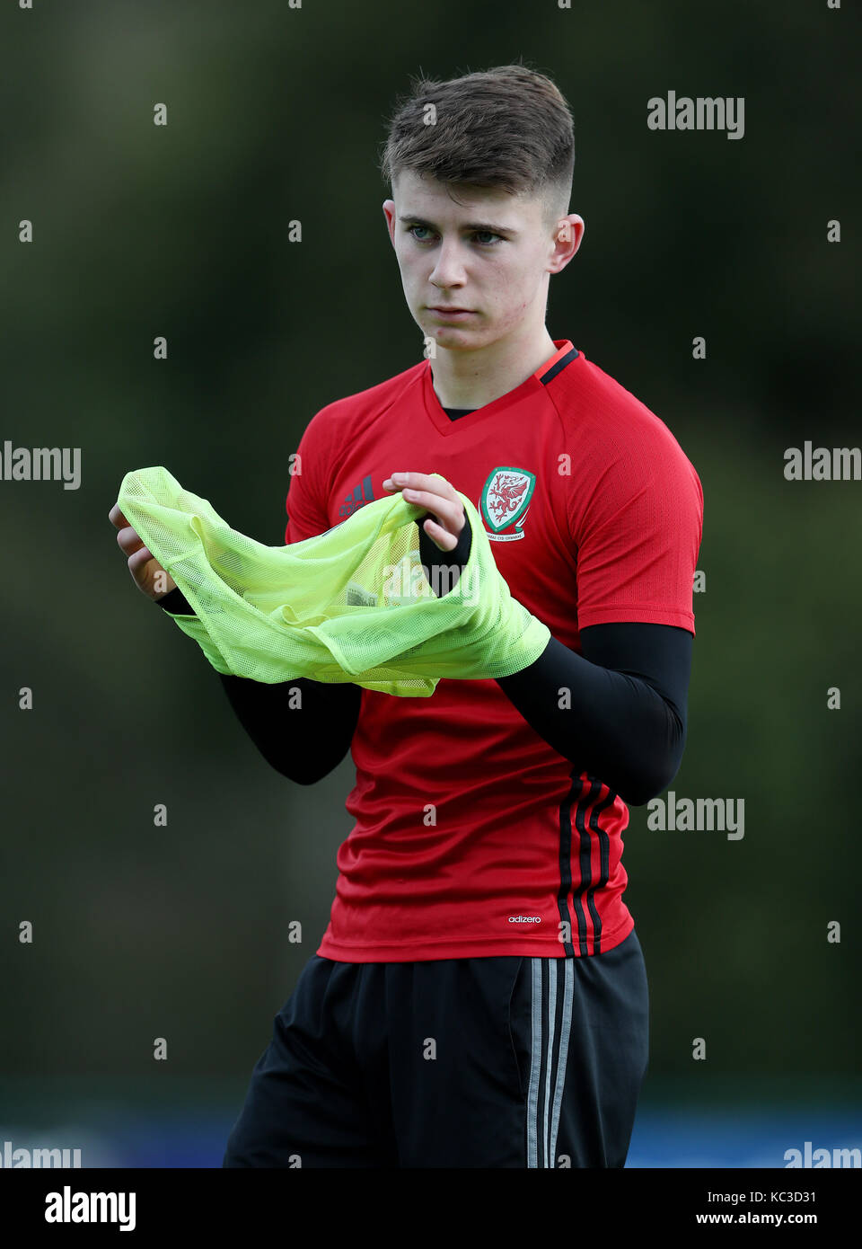 Wales Ben Woodburn during a training session at the Vale Resort, Hensol ...