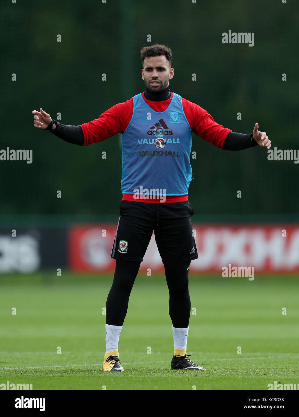 Wales Hal Robson-Kanu during a training session at the Vale Resort ...