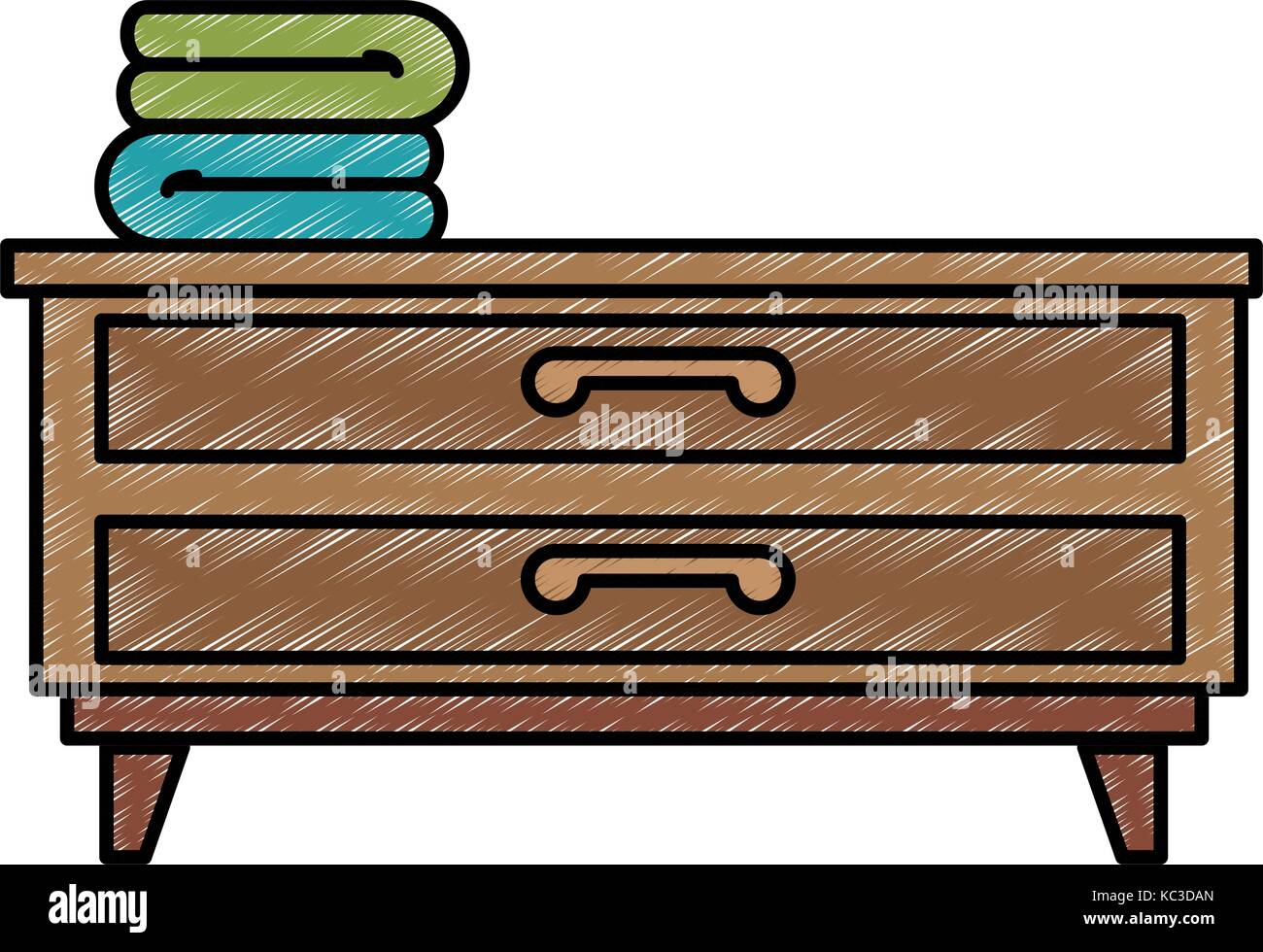 Vintage clothes bedroom Stock Vector Images - Alamy