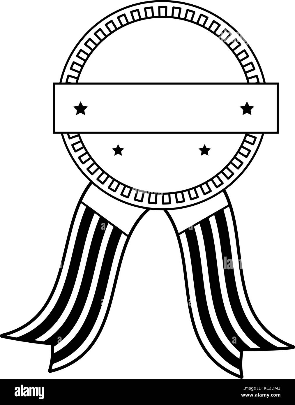 united states of america emblem frame vector illustration design Stock ...