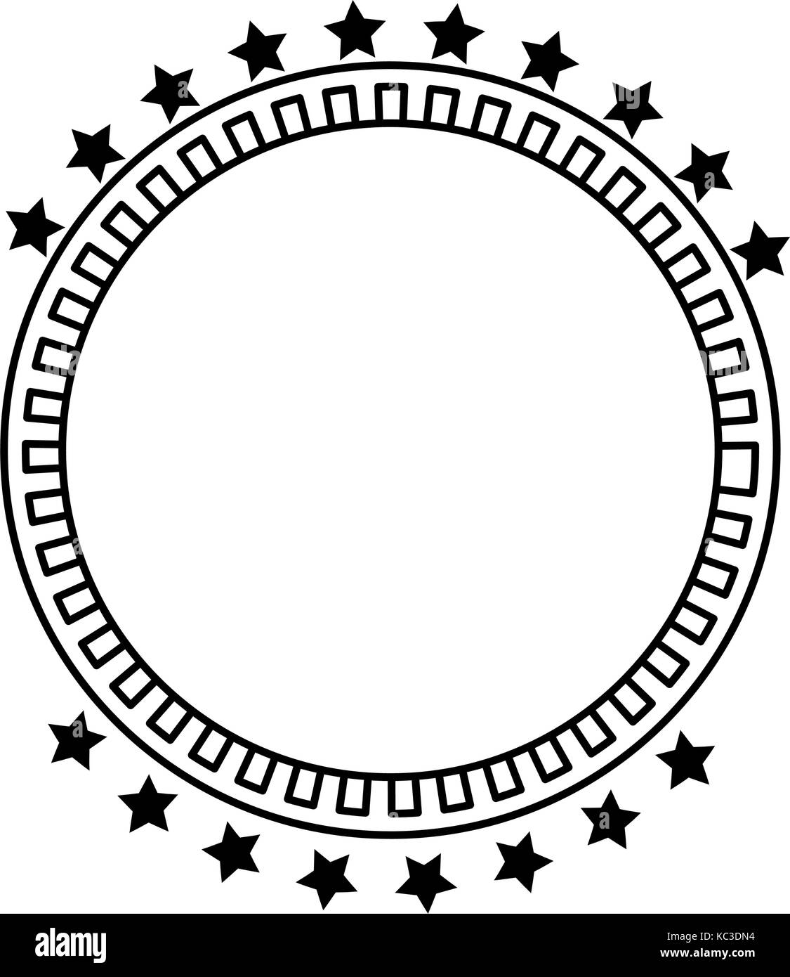 united states of america emblem frame vector illustration design Stock ...