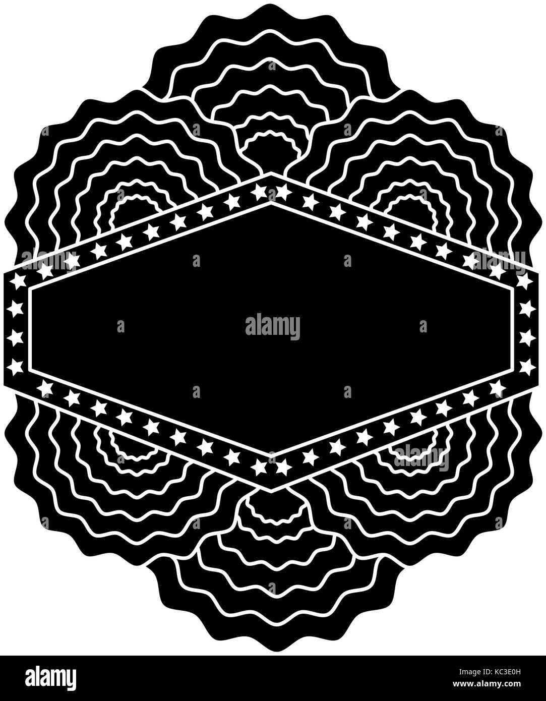 united states of america emblem frame vector illustration design Stock ...