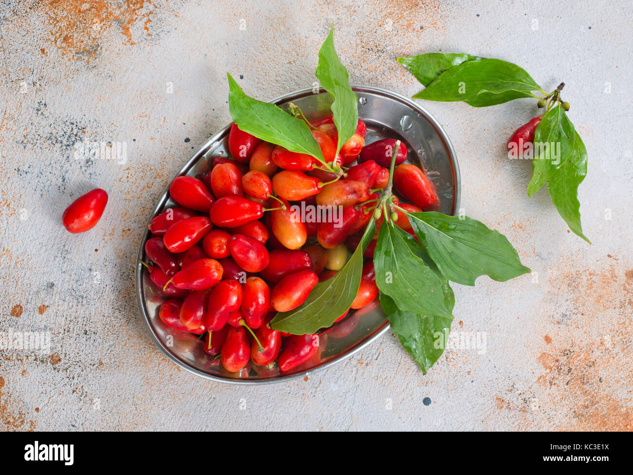 red berry on a table, autumn berry Stock Photo - Alamy