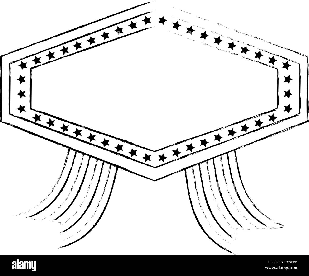united states of america emblem frame vector illustration design Stock ...