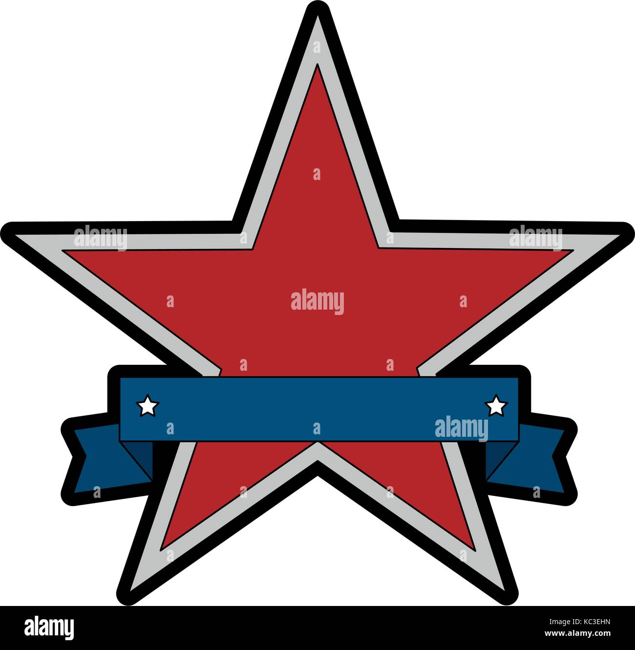 united states of america with star emblem frame vector illustration ...