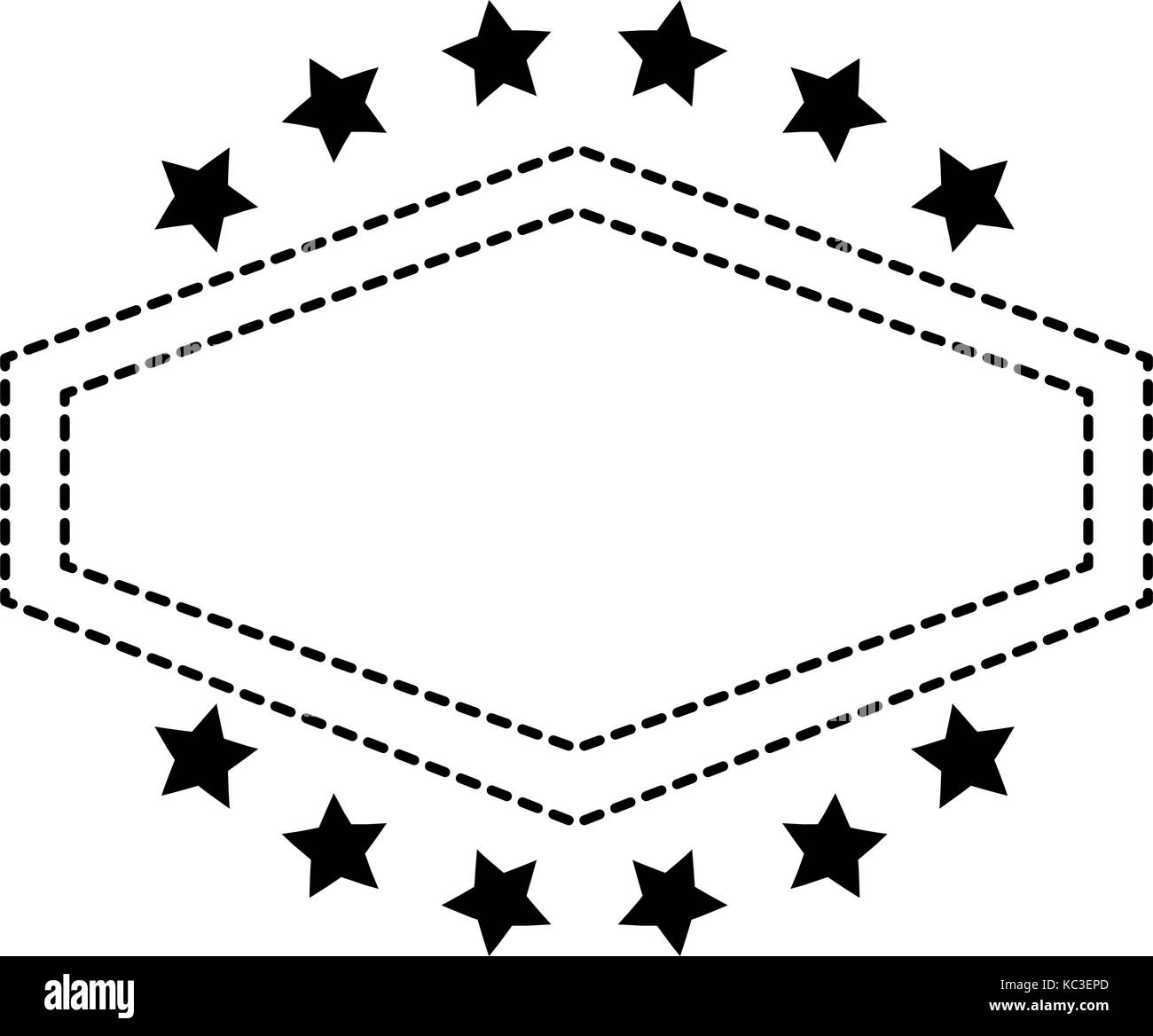 united states of america emblem frame vector illustration design Stock ...