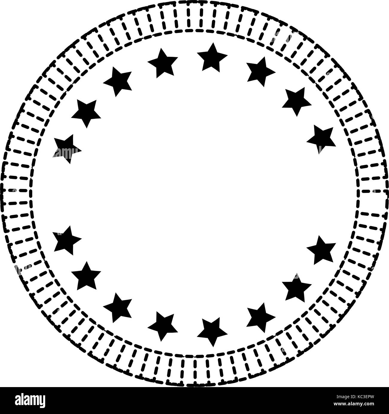 united states of america emblem frame vector illustration design Stock ...