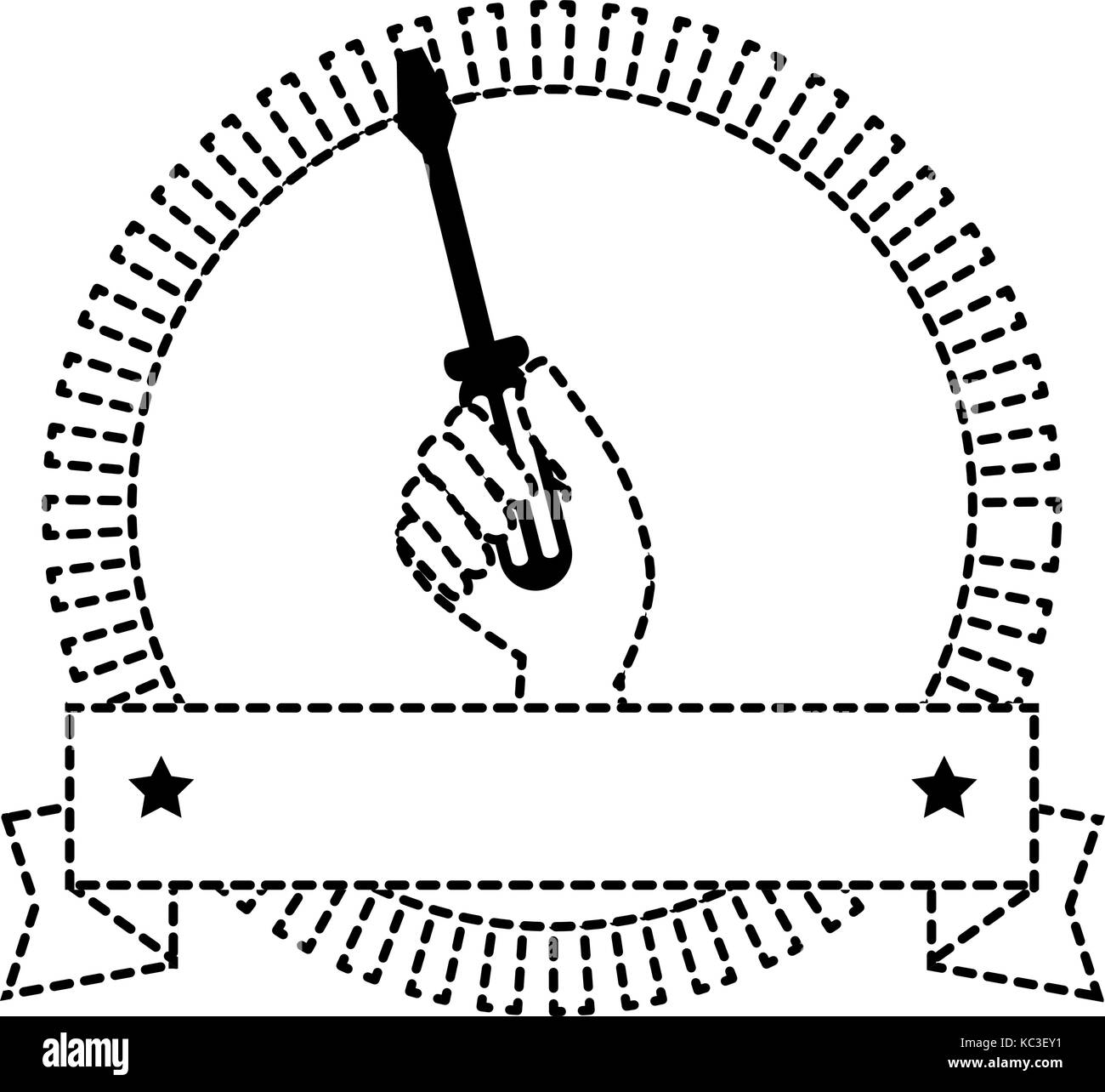 screwdriver labour day celebration emblem vector illustration design ...