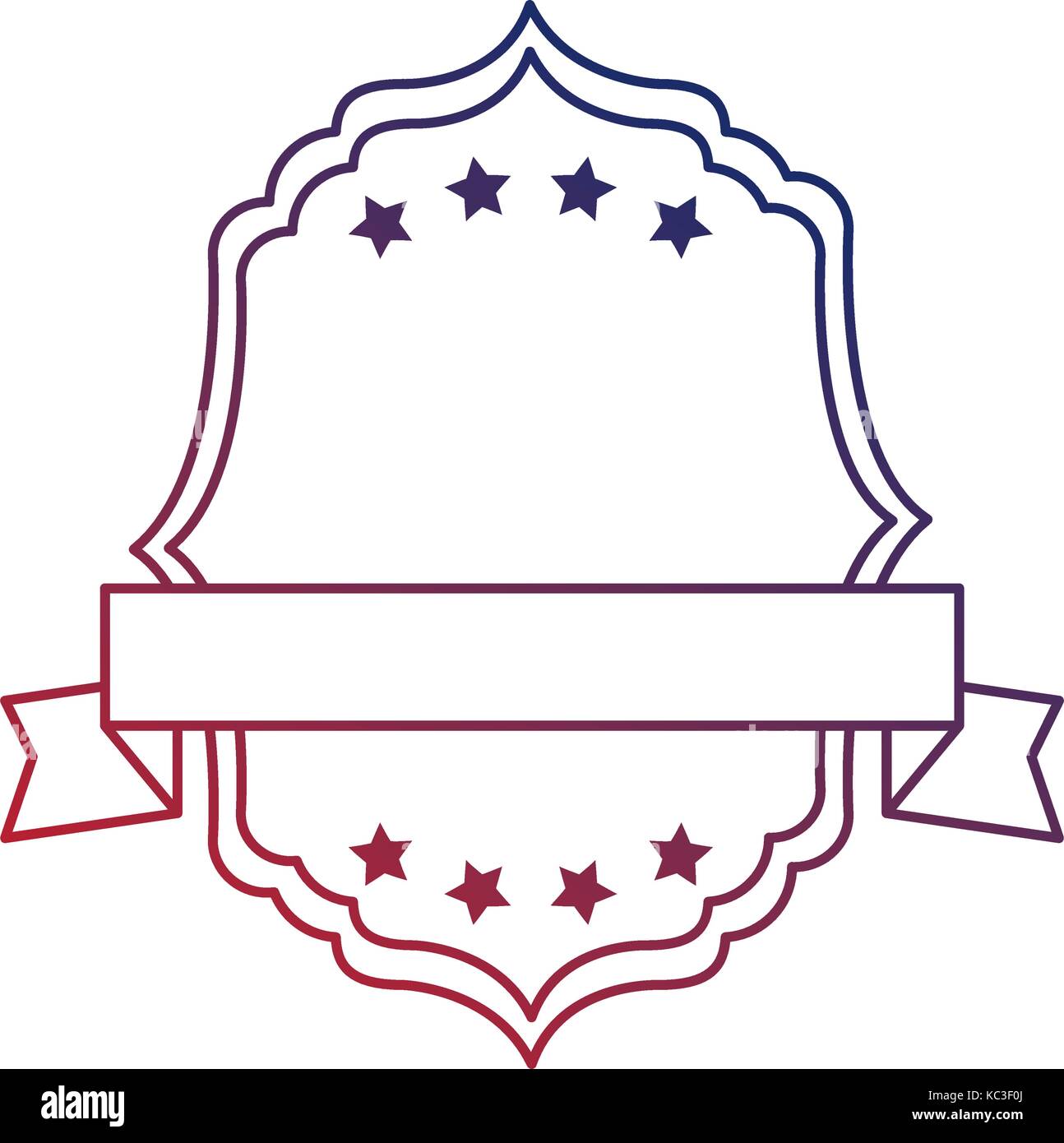 united states of america emblem frame vector illustration design Stock ...