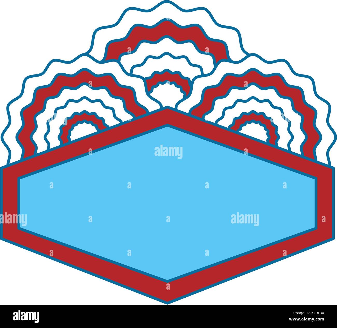 united states of america emblem frame vector illustration design Stock ...
