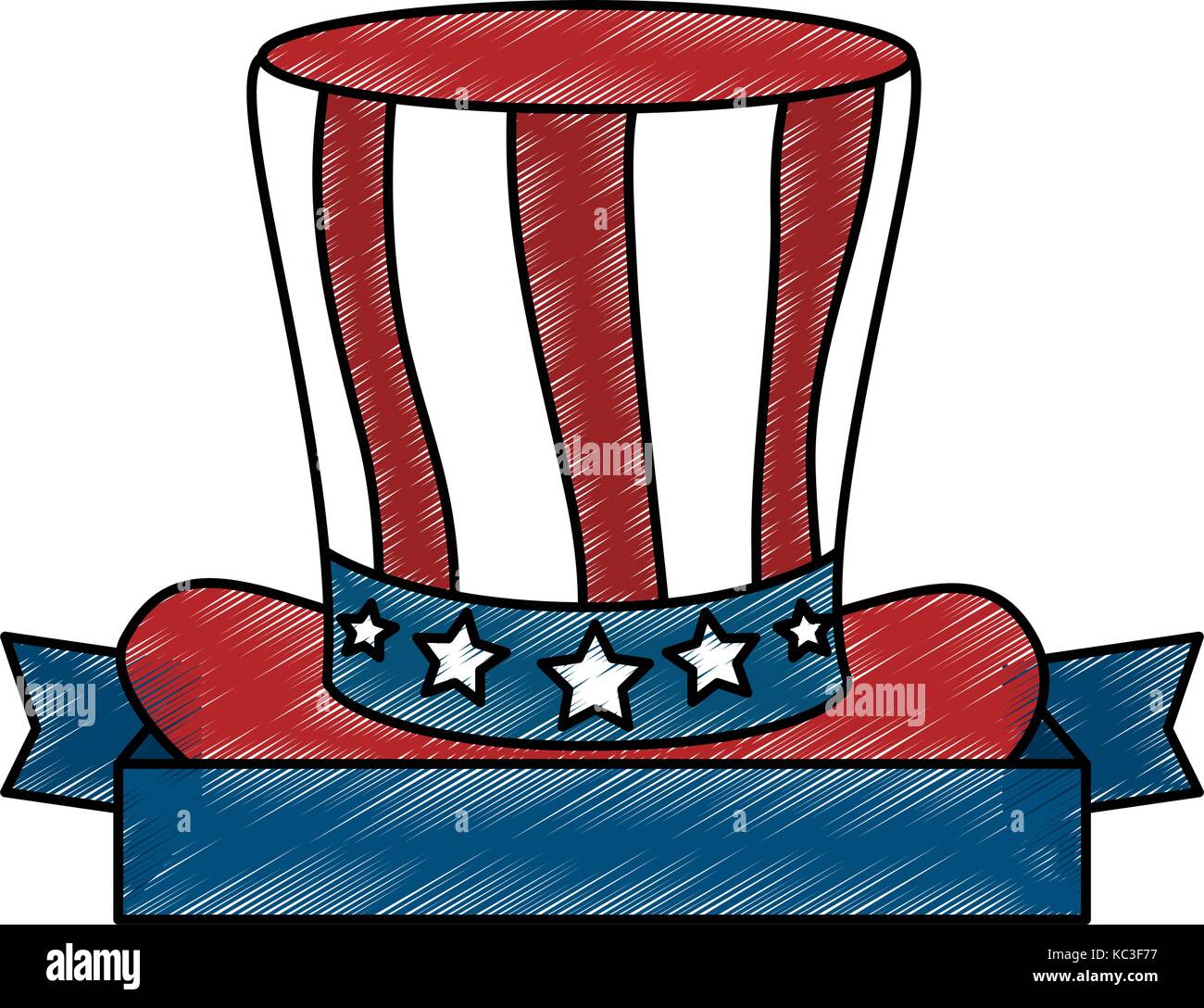 united states of america hat vector illustration design Stock Vector ...