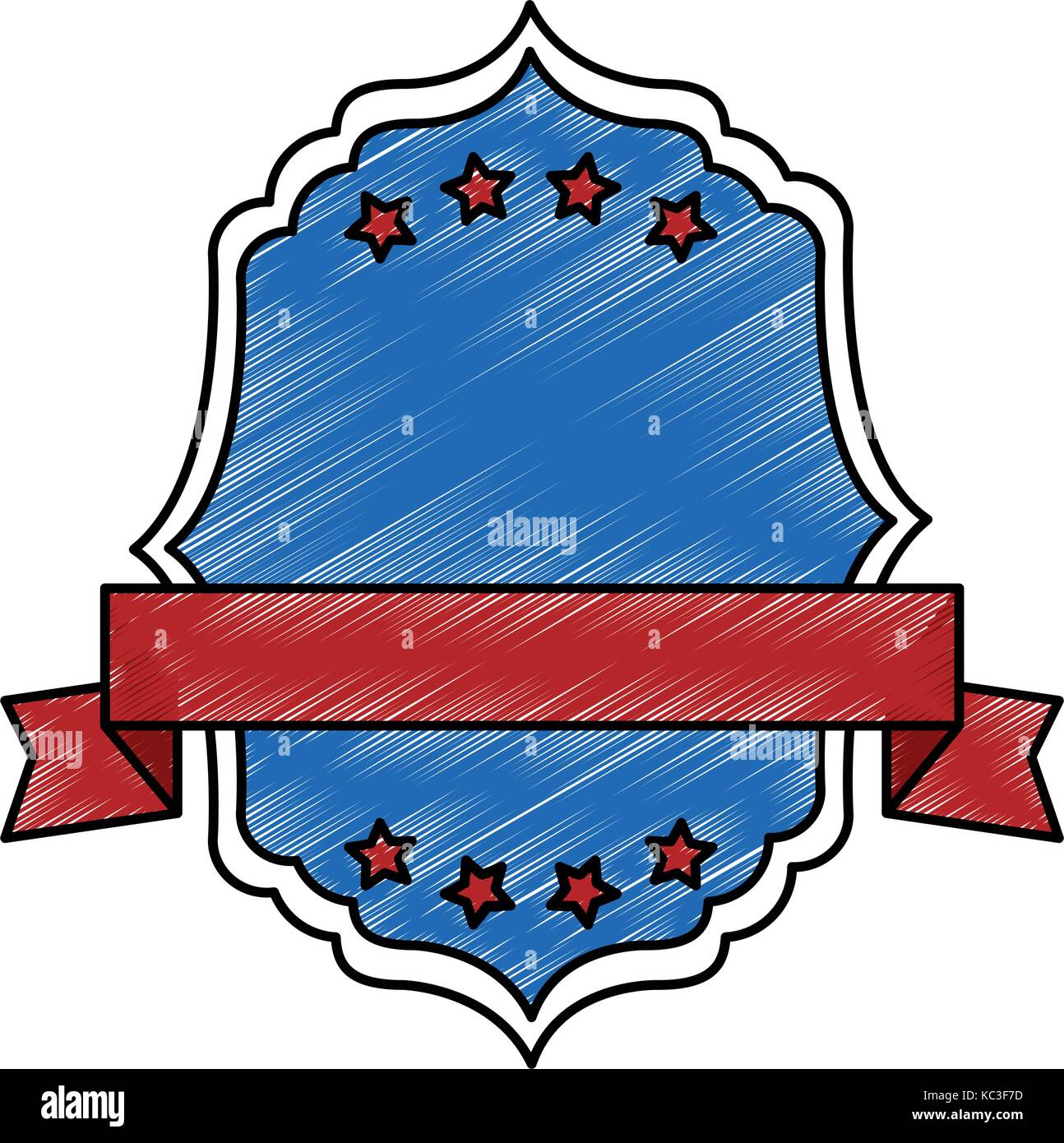 united states of america emblem frame vector illustration design Stock ...