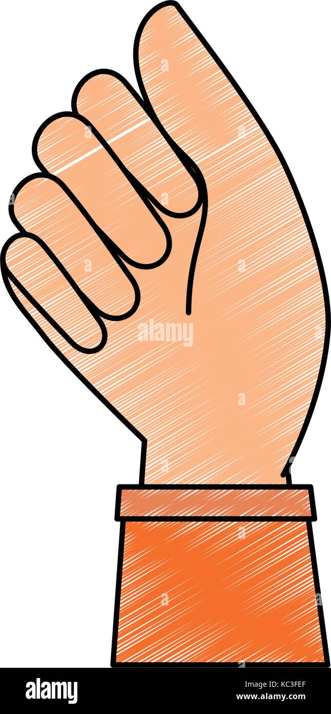 hand human fist icon vector illustration design Stock Vector Image ...