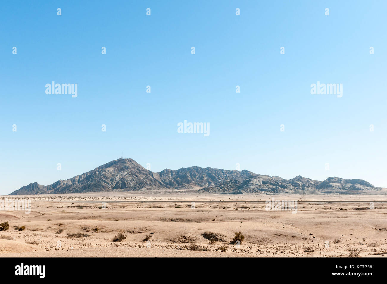 The Rossing Mountain as seen from the B2-road between Swakopmund and ...