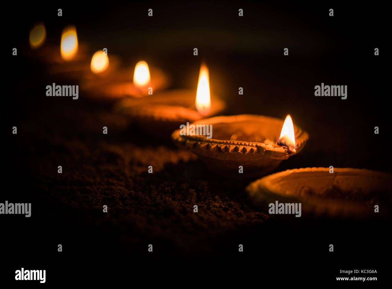 One diya clay oil lamp hi-res stock photography and images - Alamy