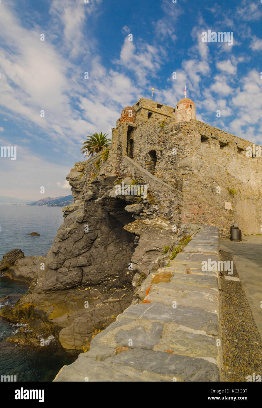 Castle of Dragonara Camogli on the Italian Riviera Stock Photo - Alamy