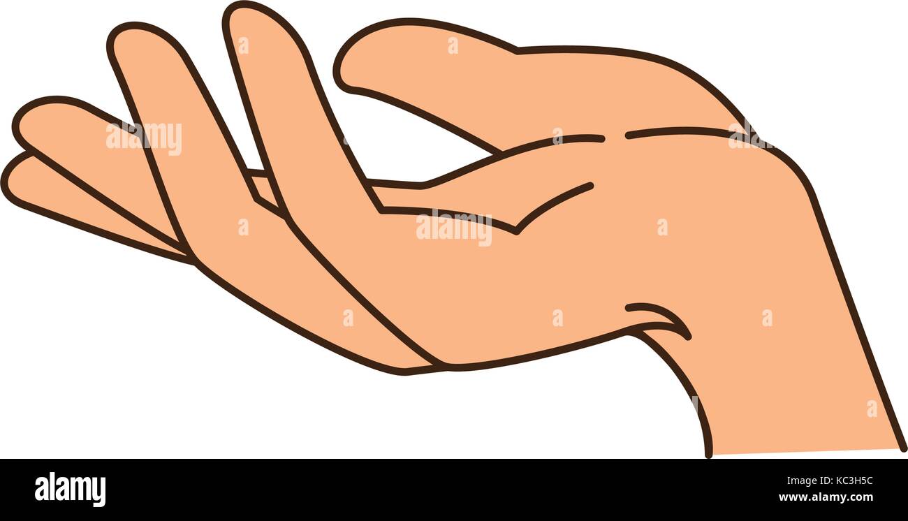 hand human receiving icon vector illustration design Stock Vector Image ...