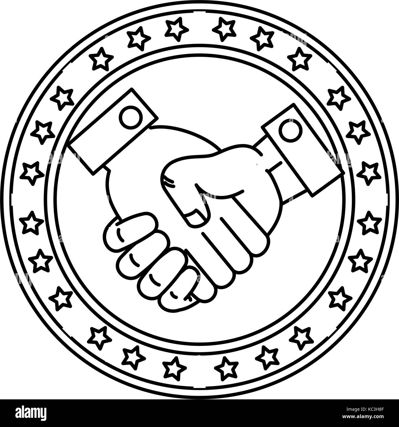 handshake done deal icon vector illustration design Stock Vector Image ...