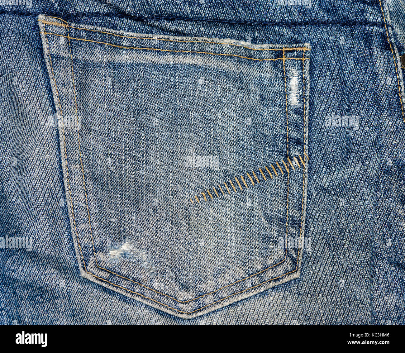 Back pocket denim jeans Stock Photo - Alamy