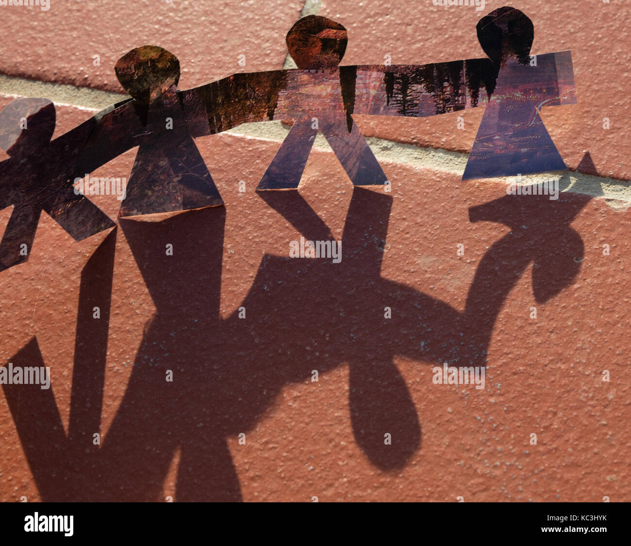 turn around of paper figure backround,wallpaper Stock Photo - Alamy
