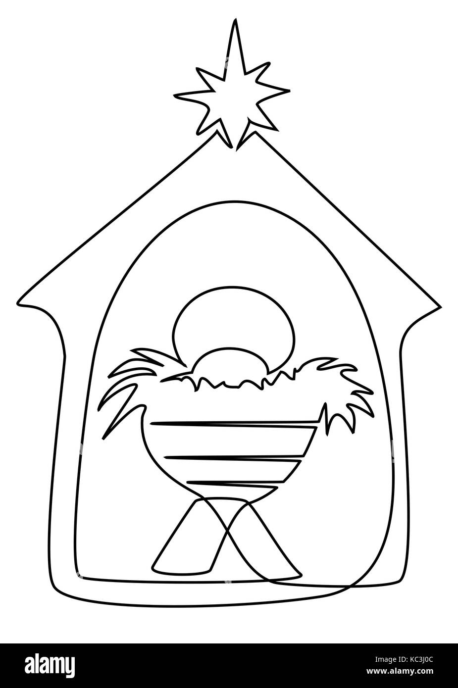 Baby Jesus Black And White