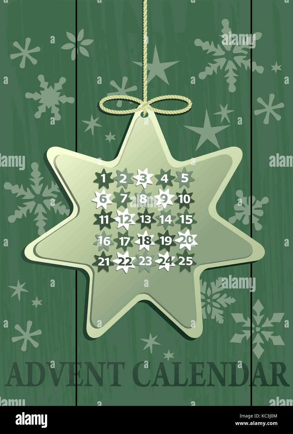 Happy christmas advent calendar Stock Vector Images - Alamy