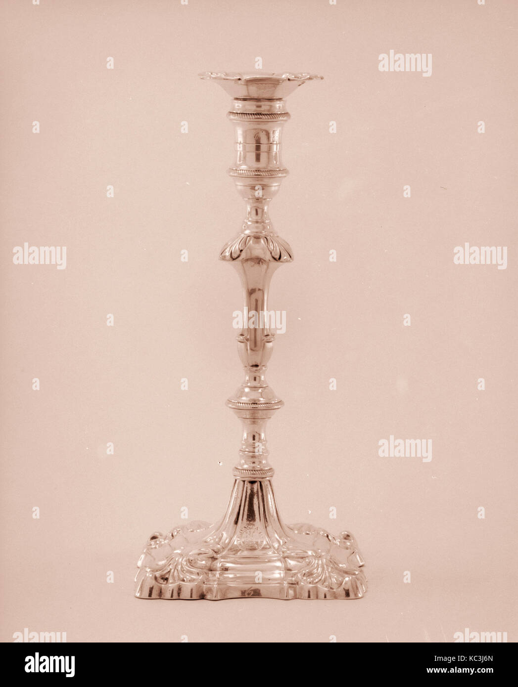 Candlestick, 1764–66, Made in England, British, Silver, H. 10 3/8 in ...
