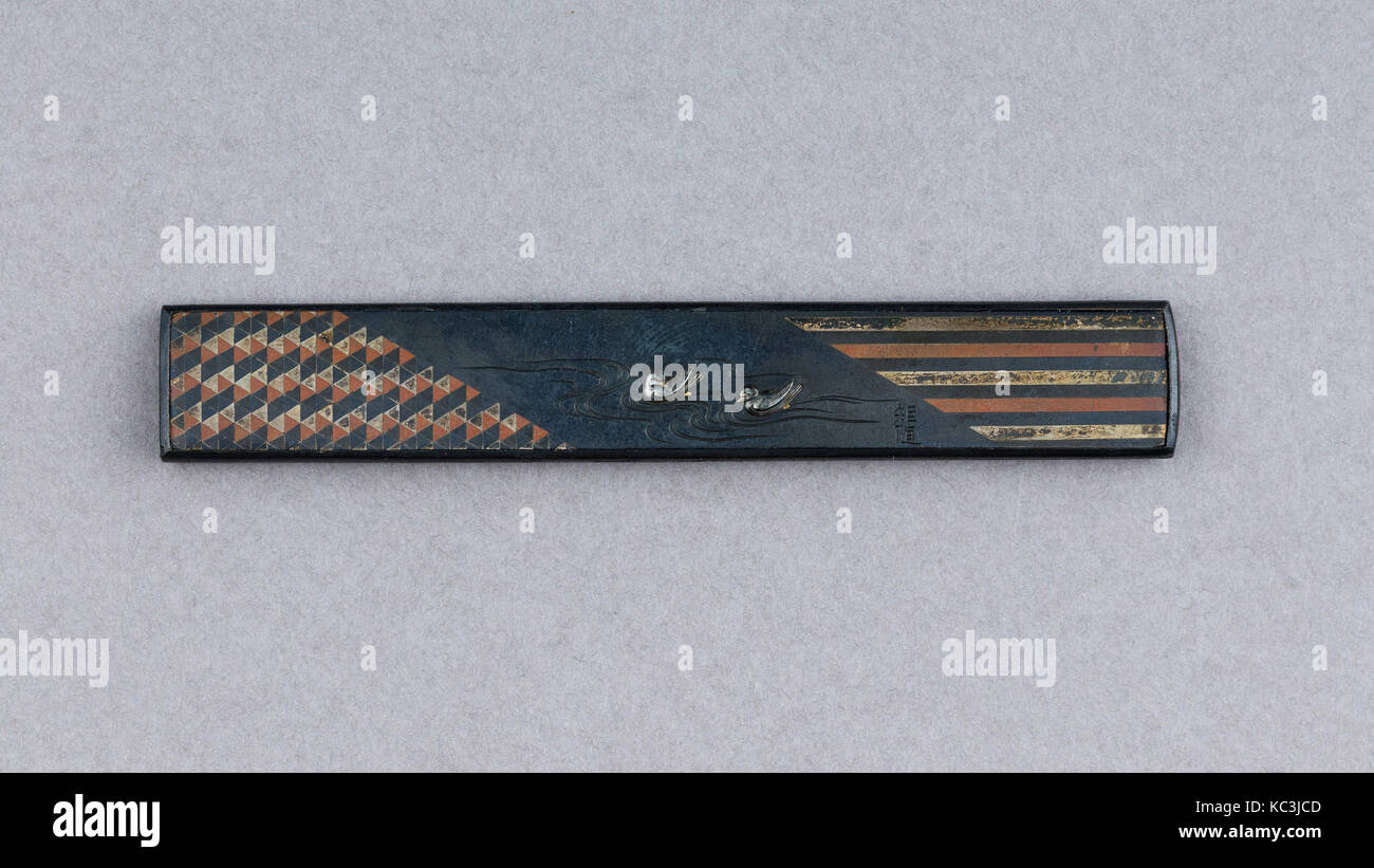 Knife Handle (Kozuka), 18th century, Japanese, Copper-gold alloy ...