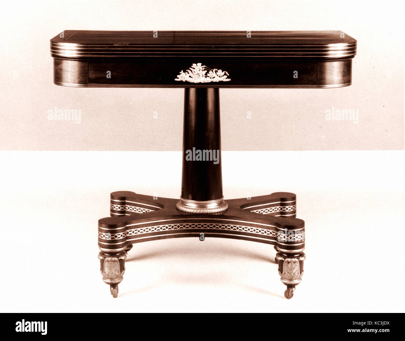 Card Table, Attributed to the Workshop of Duncan Phyfe, ca. 1825 Stock ...