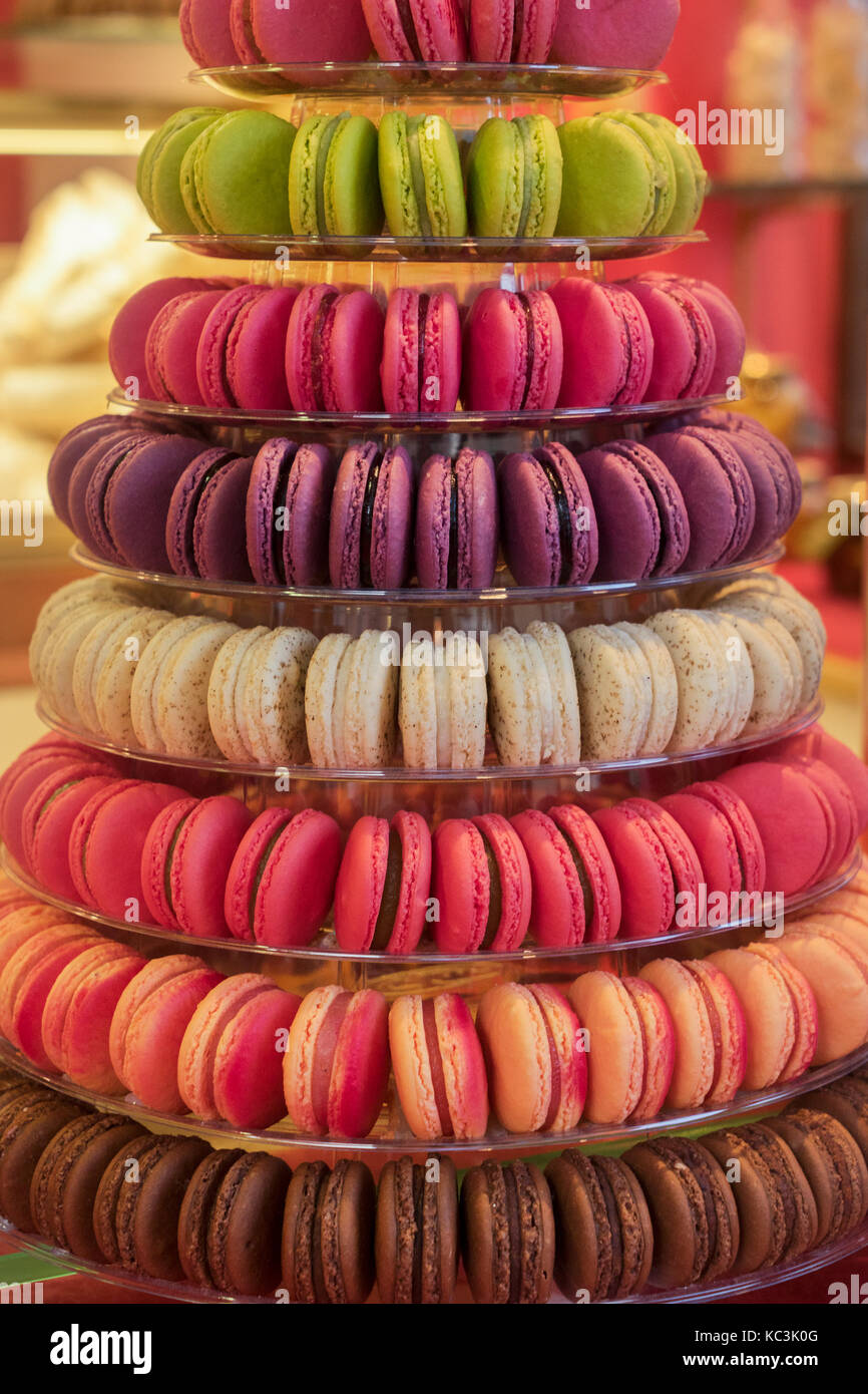 Pile of macaroons Stock Photo - Alamy
