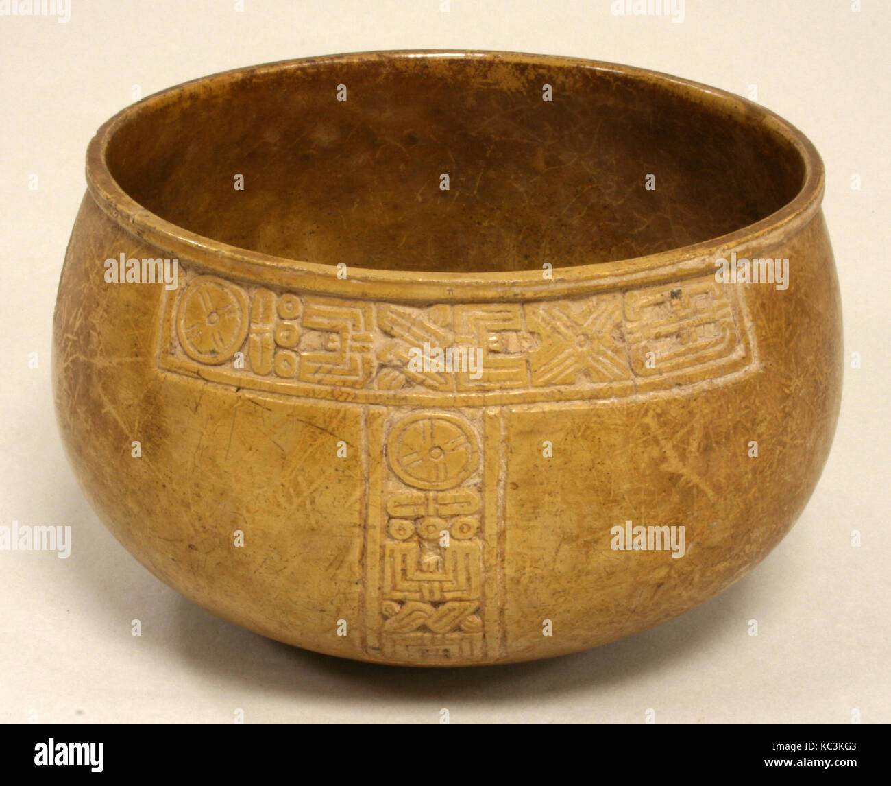 Bowl, 9th–10th century, Mexico, Mesoamerica, Maya, Ceramic, H. 4 1/4 x ...