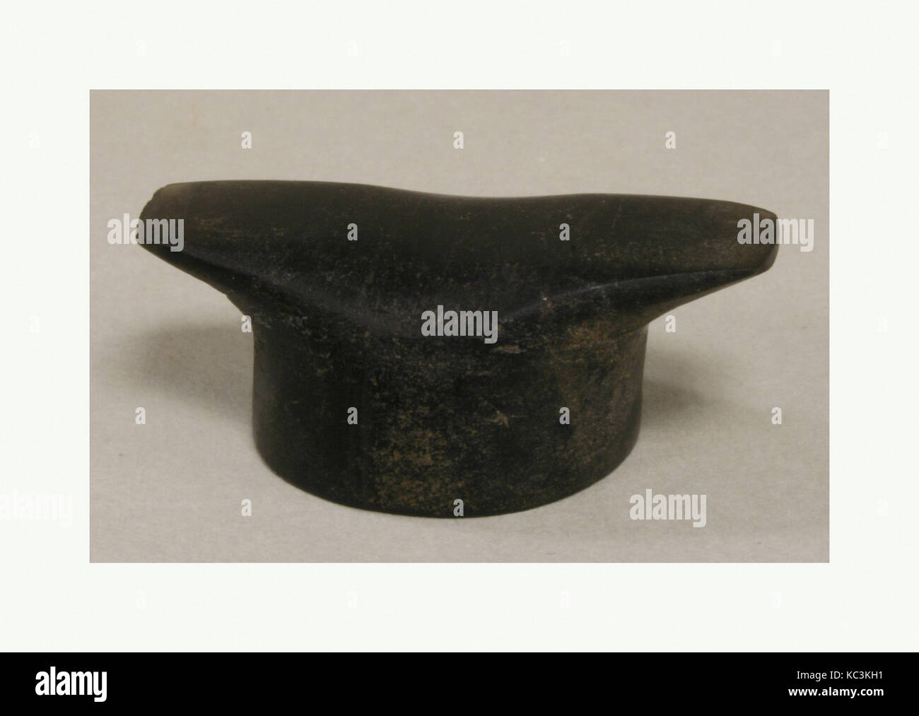 Lip Plug, 15th–16th century, Mexico, Mesoamerica, Aztec, Obsidian, H.1 ...