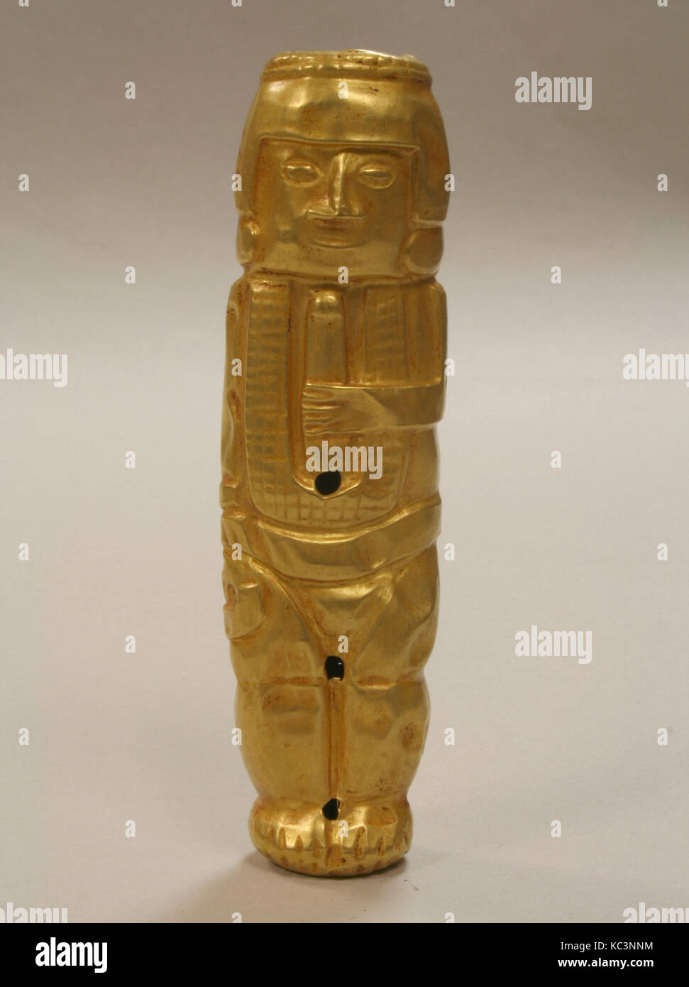Standing Figure, 2nd–12th century, Colombia, Yotoco, Gold (hammered), H ...