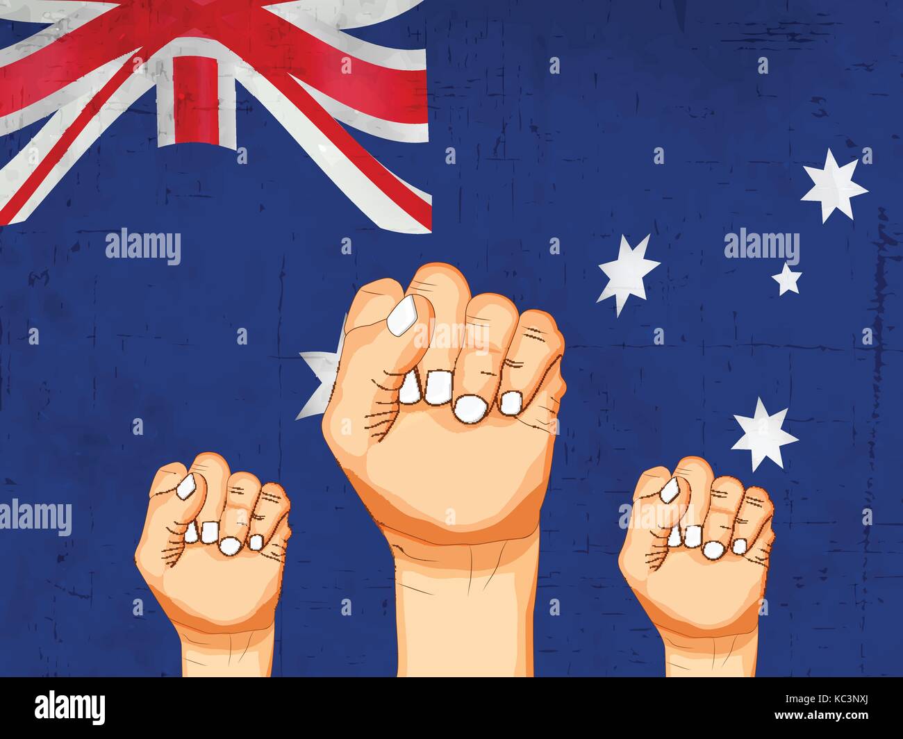 illustration of elements of Australia Labor Day Background Stock Vector ...