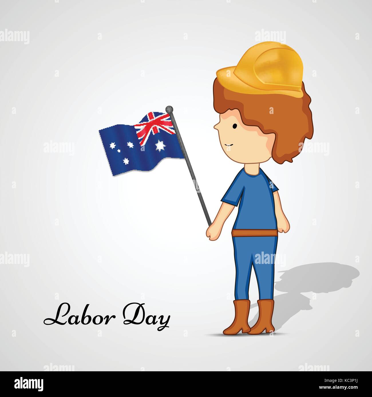 illustration of elements of Australia Labor Day Background Stock Vector ...