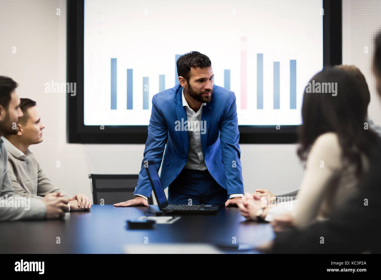 Picture of business seminar in conference room Stock Photo - Alamy