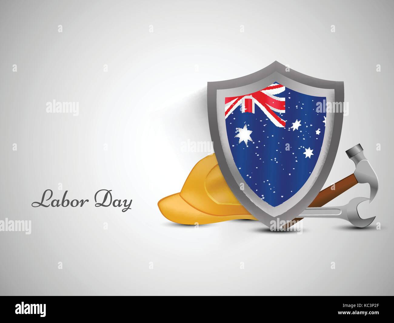 illustration of elements of Australia Labor Day Background Stock Vector ...