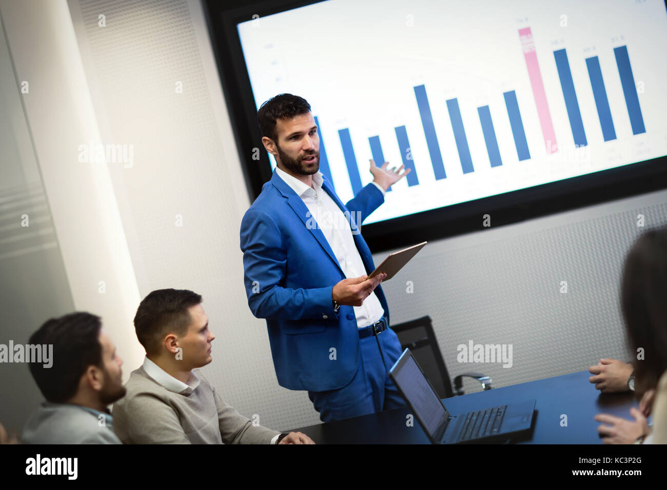 Picture of business seminar in conference room Stock Photo - Alamy