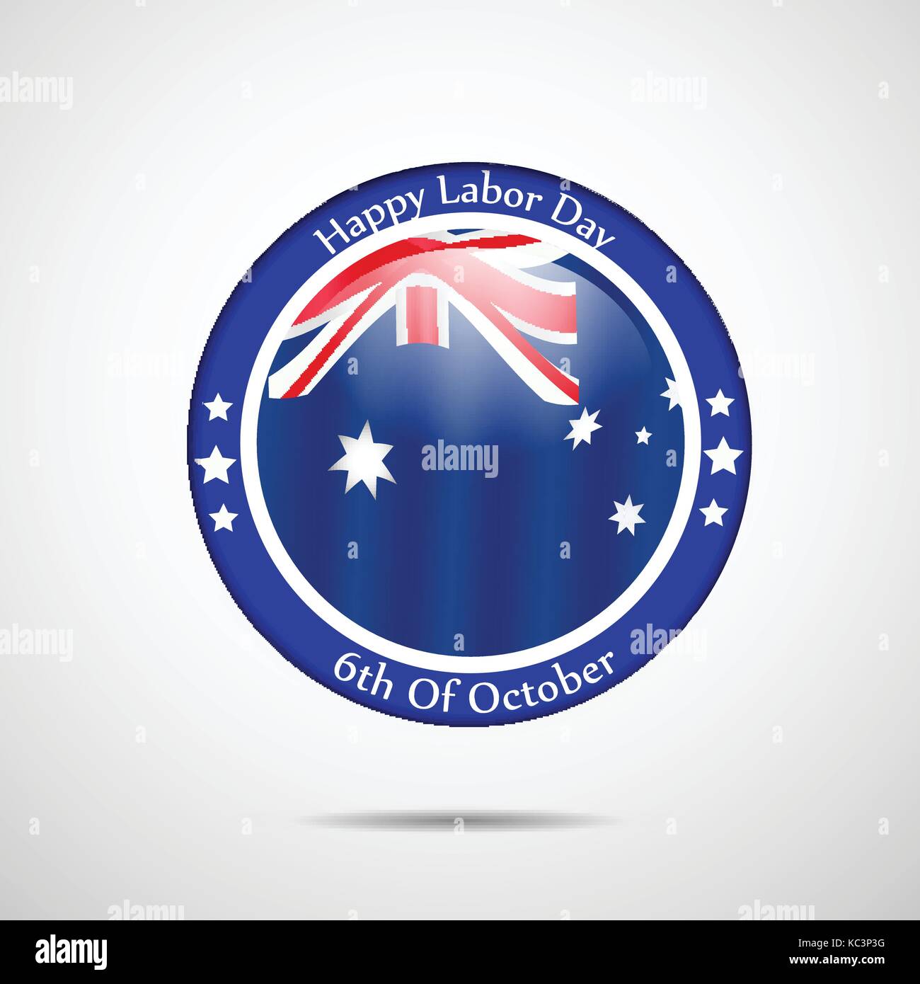 illustration of elements of Australia Labor Day Background Stock Vector ...