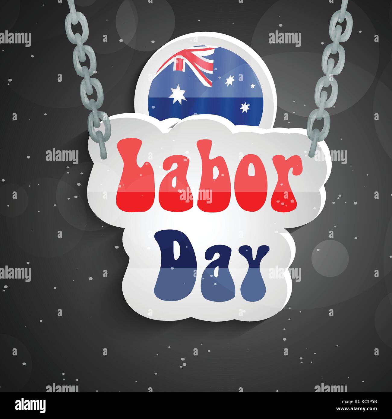 illustration of elements of Australia Labor Day Background Stock Vector ...
