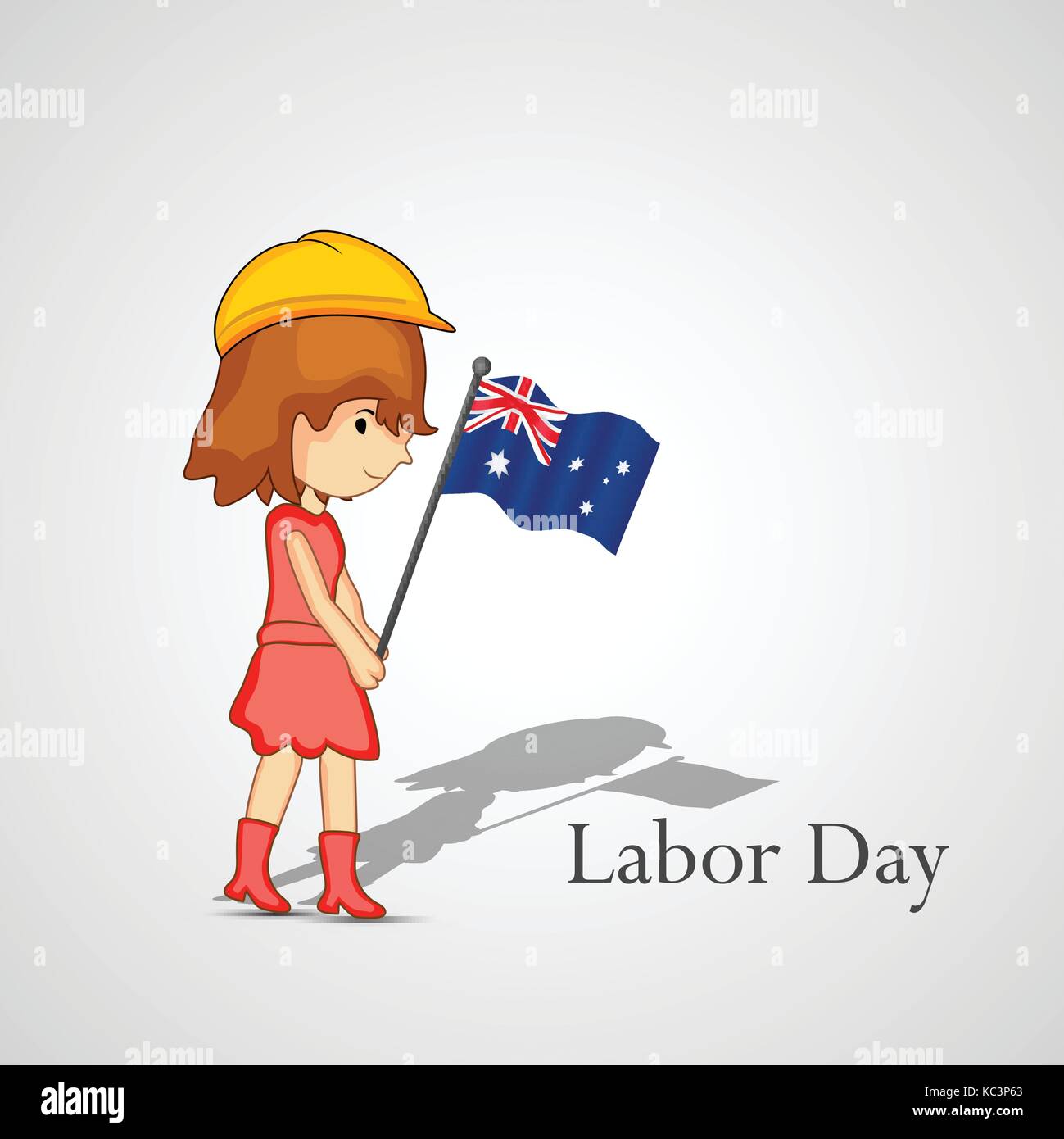 illustration of elements of Australia Labor Day Background Stock Vector ...
