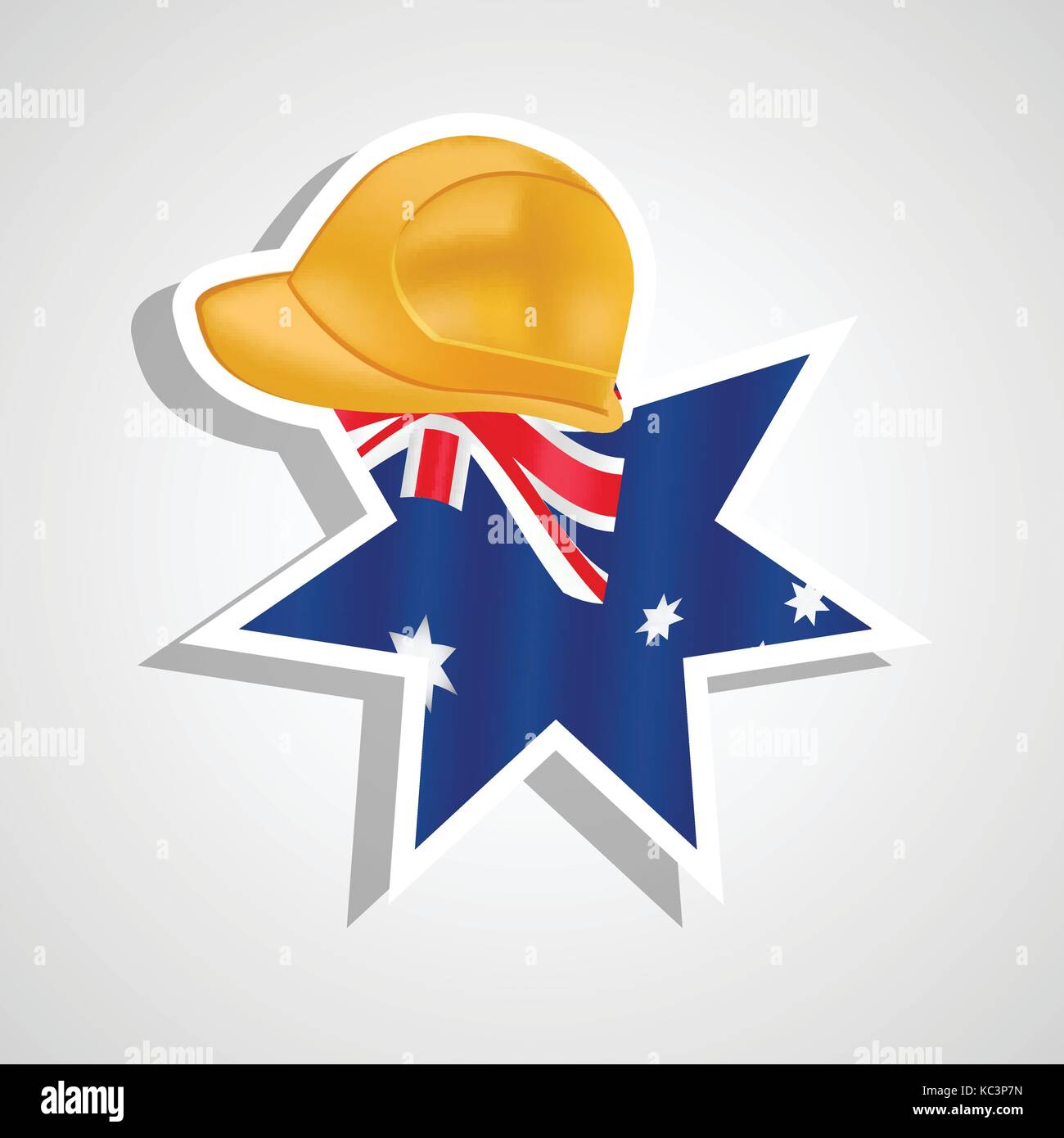 illustration of elements of Australia Labor Day Background Stock Vector ...