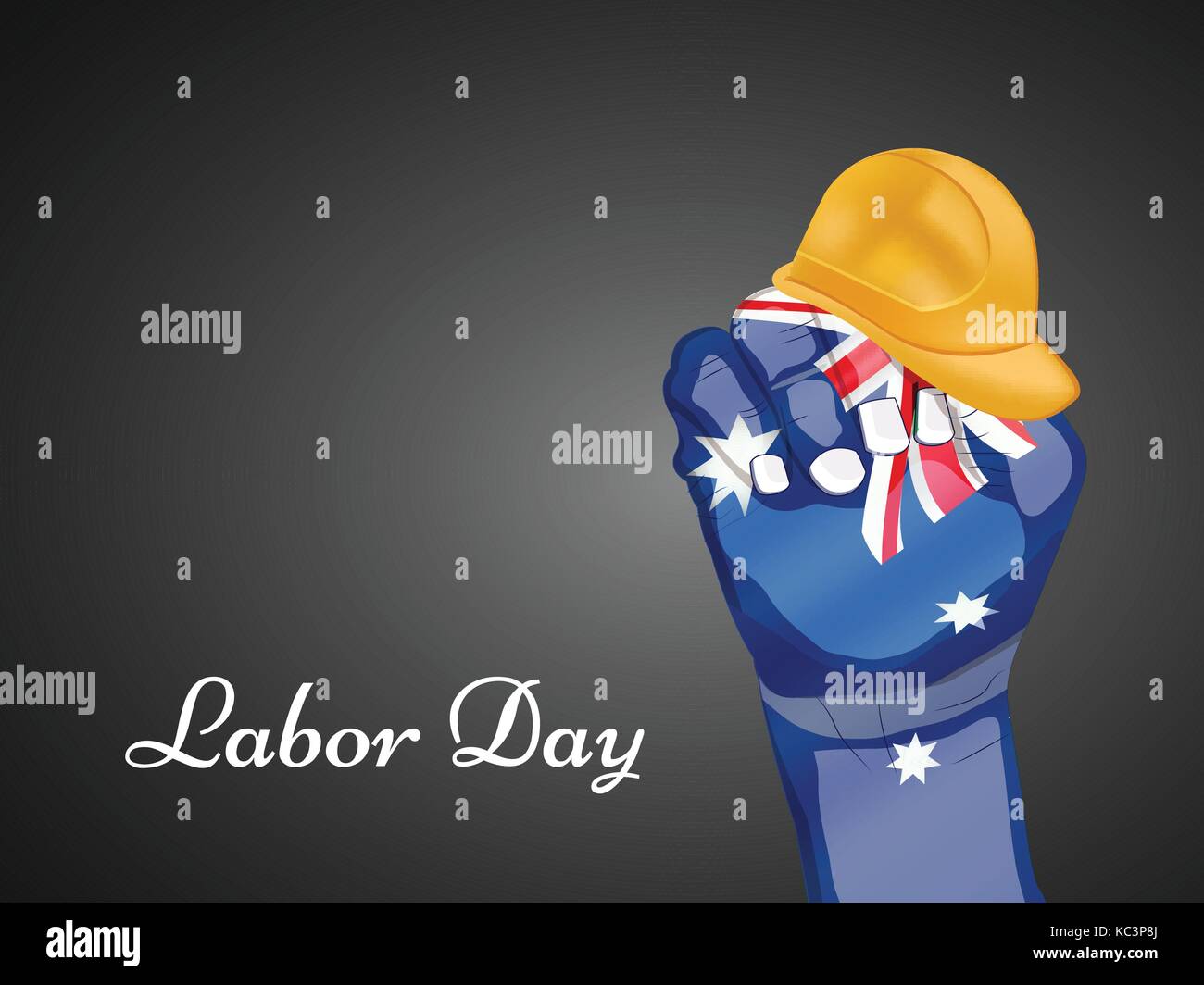 illustration of elements of Australia Labor Day Background Stock Vector ...