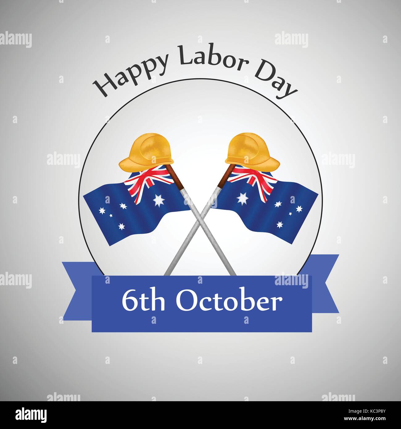 illustration of elements of Australia Labor Day Background Stock Vector ...