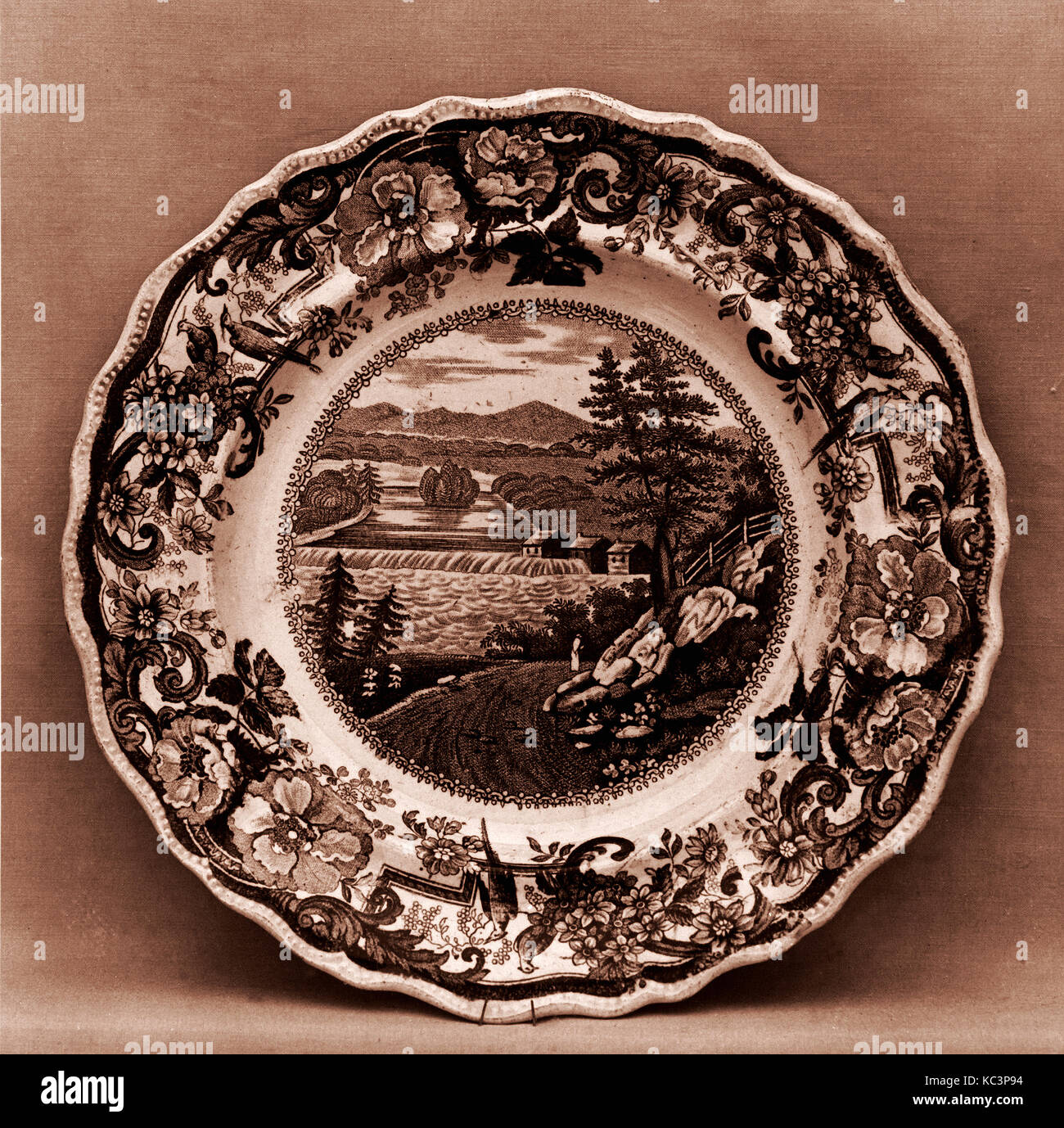 Plate, ca. 1822–ca. 1834, Made in Staffordshire, England, British ...