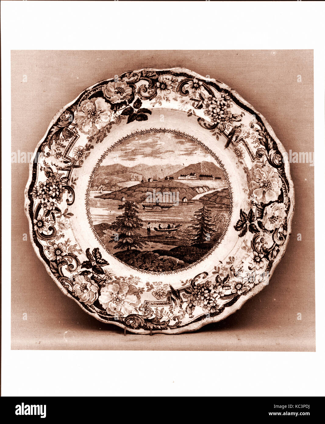 Plate, ca. 1825–ca. 1834, Made in Staffordshire, Stoke-on-Trent ...
